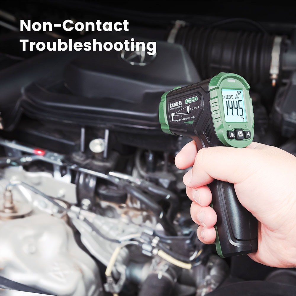 KAIWEETS Apollo 6 Infrared Temperature Gun Black with Dark Green