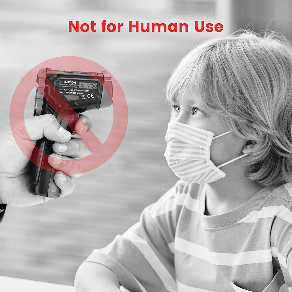 KAIWEETS Apollo 6 Infrared Temperature Gun Black with Purple