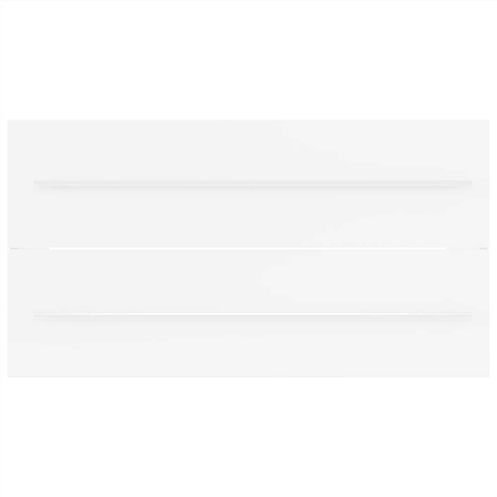 Sink Cabinet with Built-in Basin White Chipboard