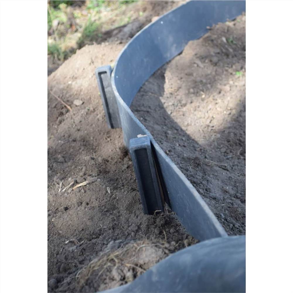 Ubbink Garden Border Edging 19cmx15m 7mm Black