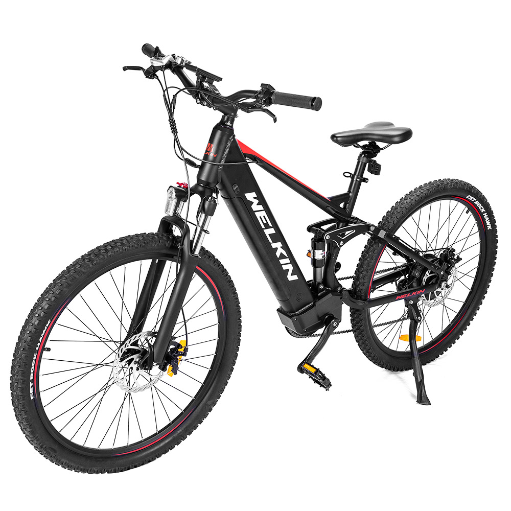 WELKIN WKES002 Electric Bicycle 350W Mountain Bike Black&Red