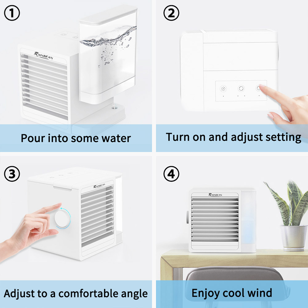 Portable 3 in 1 Mini Air Conditioner Fan