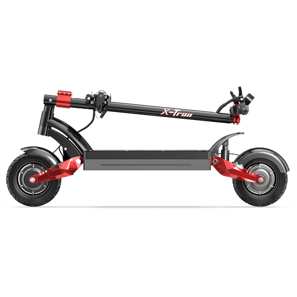 X-Tron X10 Pro Folding Electric Scooter 60V 20.8Ah 1600W x2 Motor Red