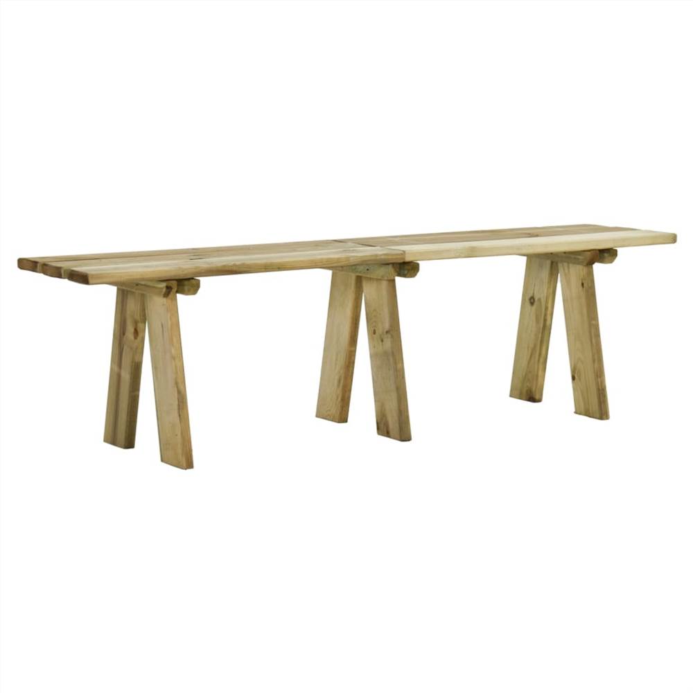 Garden Bench 160 cm Impregnated Solid Wood Pine