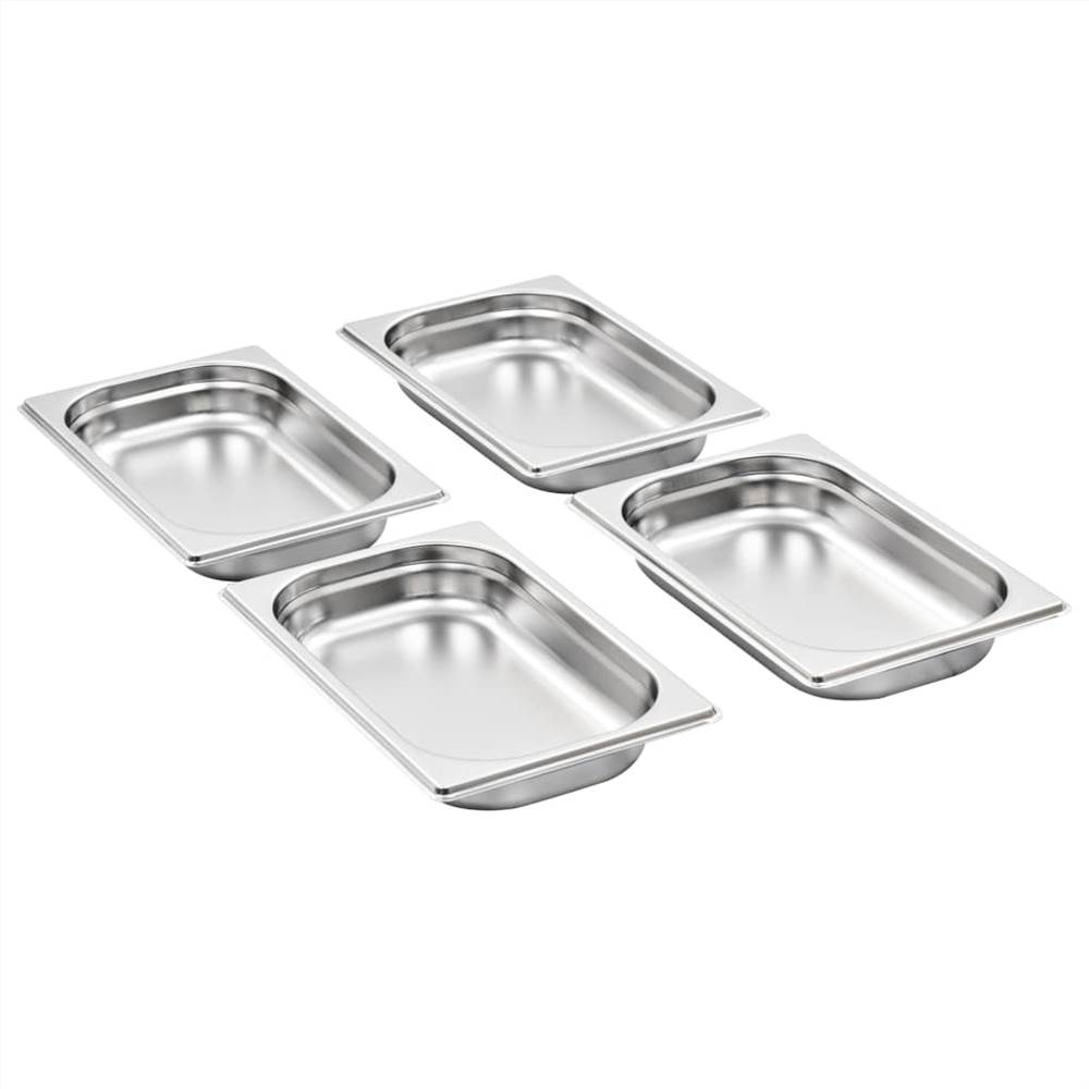 Gastronorm Containers 12 pcs GN 1/4 40 mm Stainless Steel