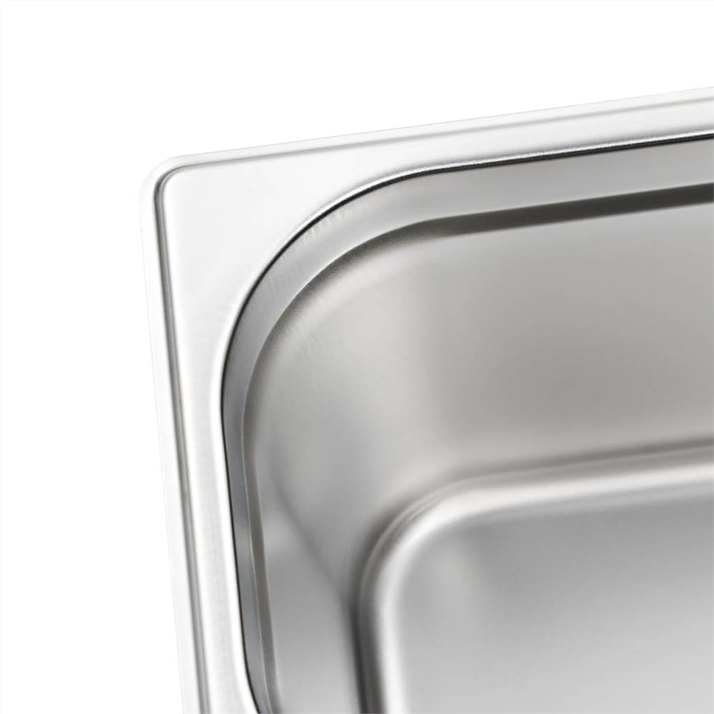 Gastronorm Containers 4 pcs GN 1/3 200 mm Stainless Steel