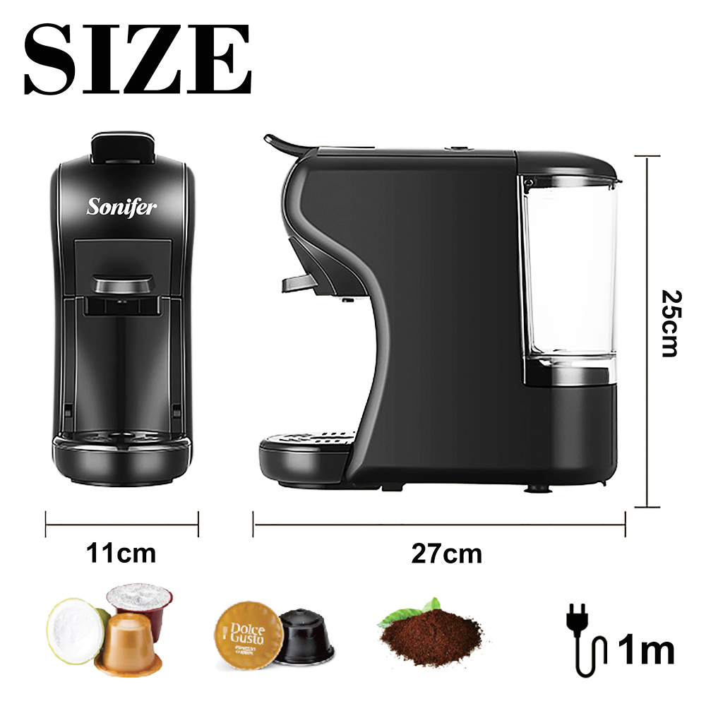 Sonifer SF3551 1450W Espresso Coffee Machine Capsule Coffee Maker