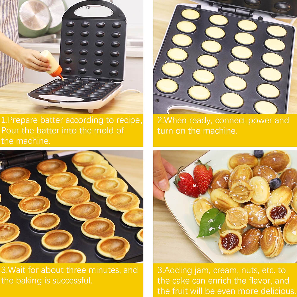 Sonifer SF6062 1400W Electric Walnut Cake Waffle Maker