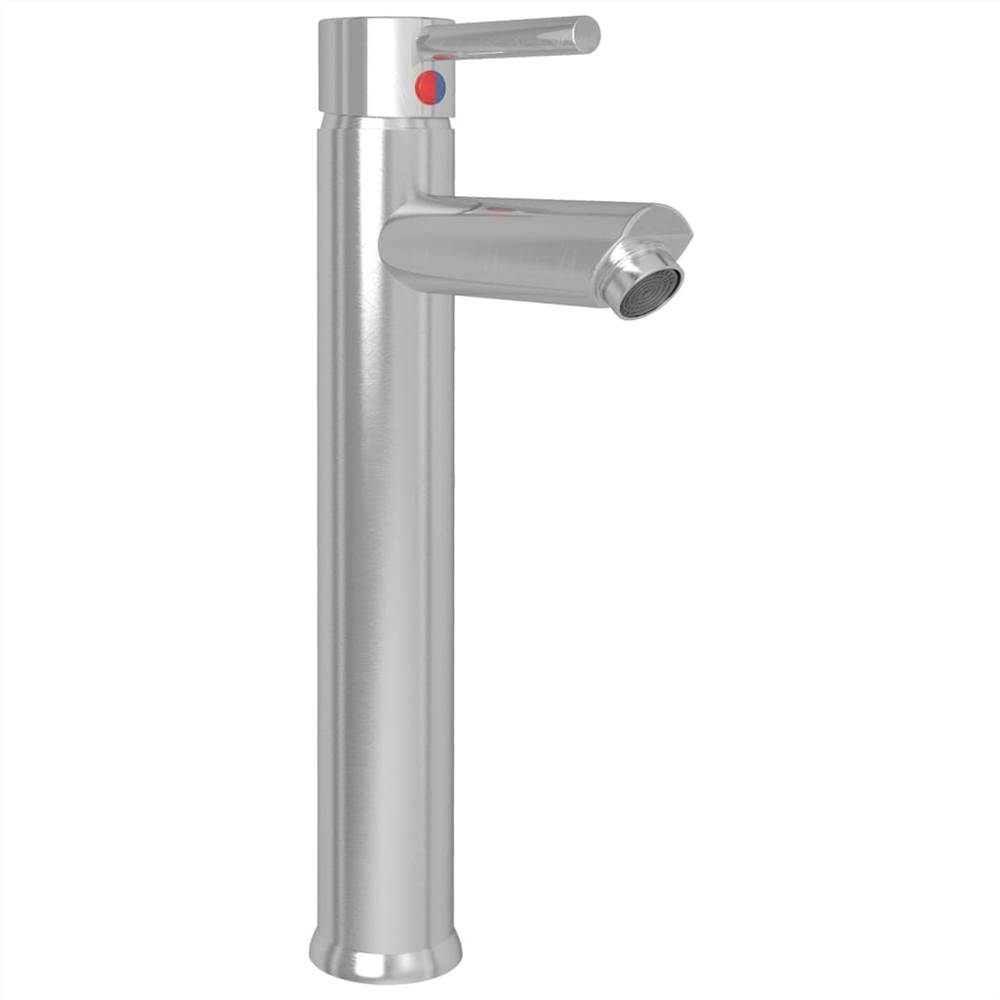 Bathroom Sink with Tap and Push Drain Frosted Tempered Glass