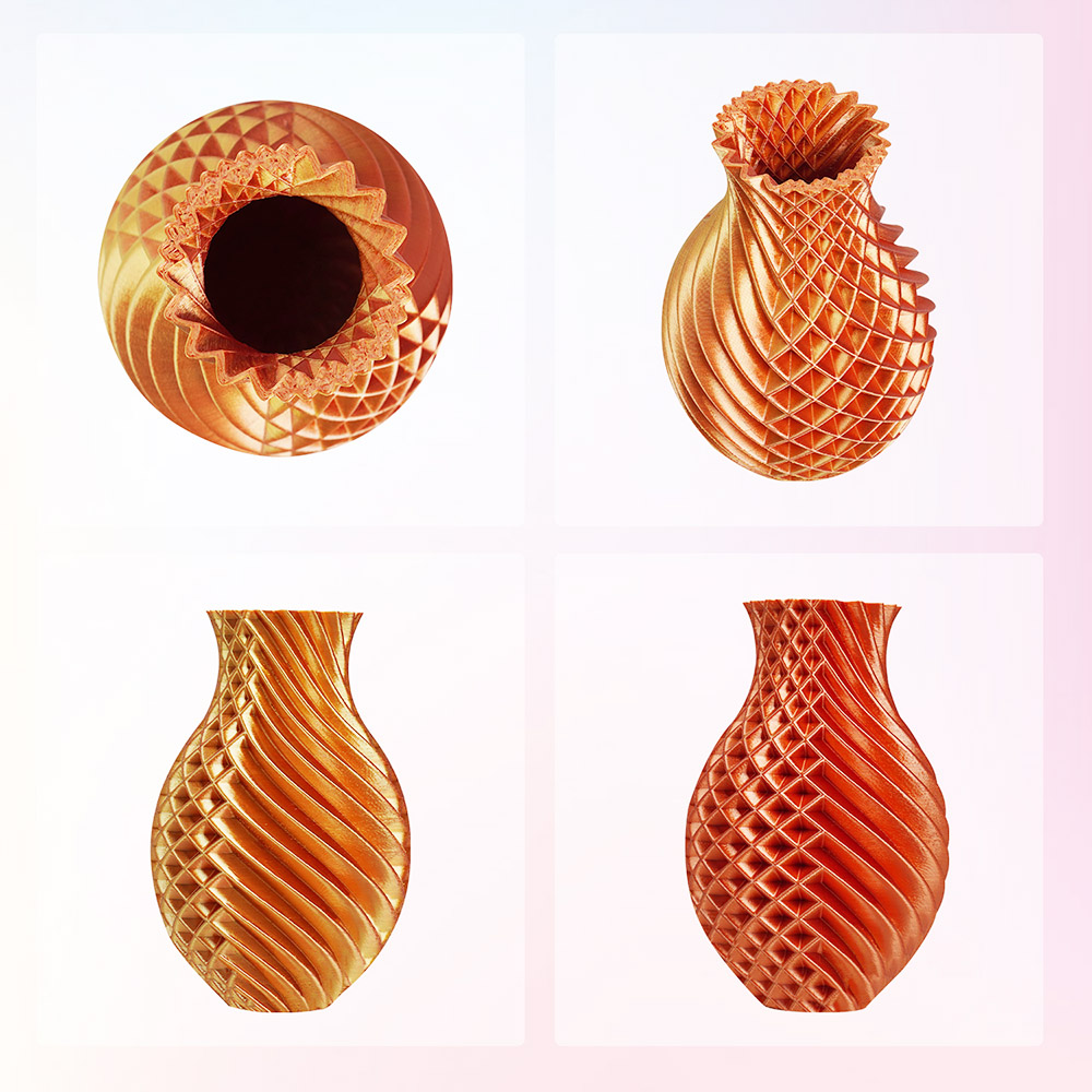 ERYONE Dual Color Silk PLA Filament Gold and Copper