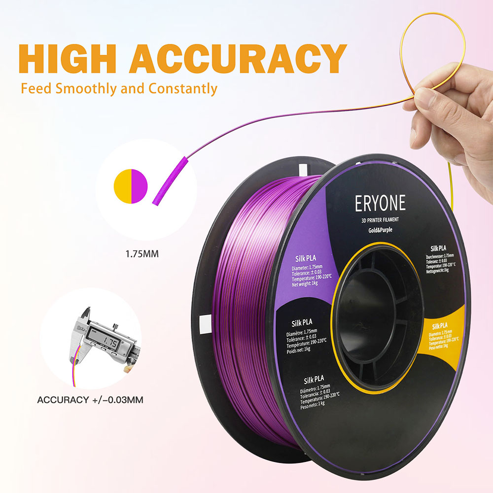 4kg ERYONE Dual Color Silk PLA Filament