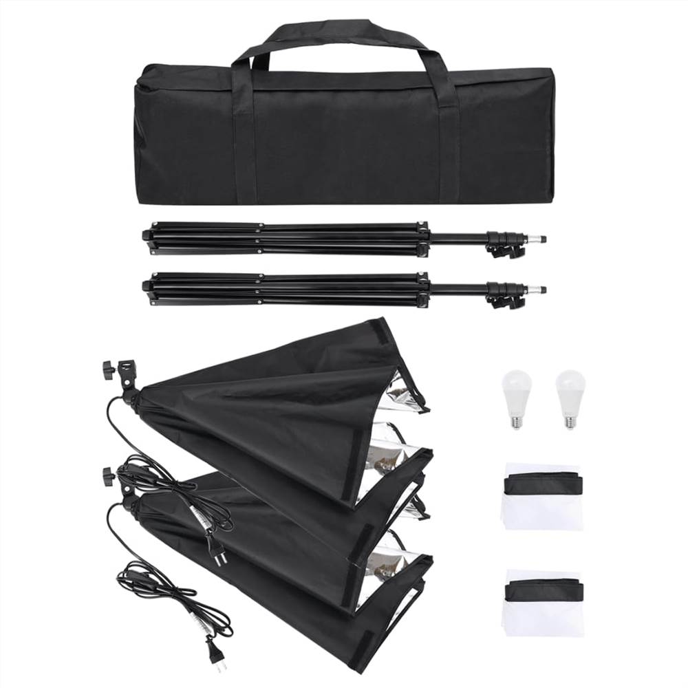 Photo Studio Kit with Light Set, Backdrop and Reflector