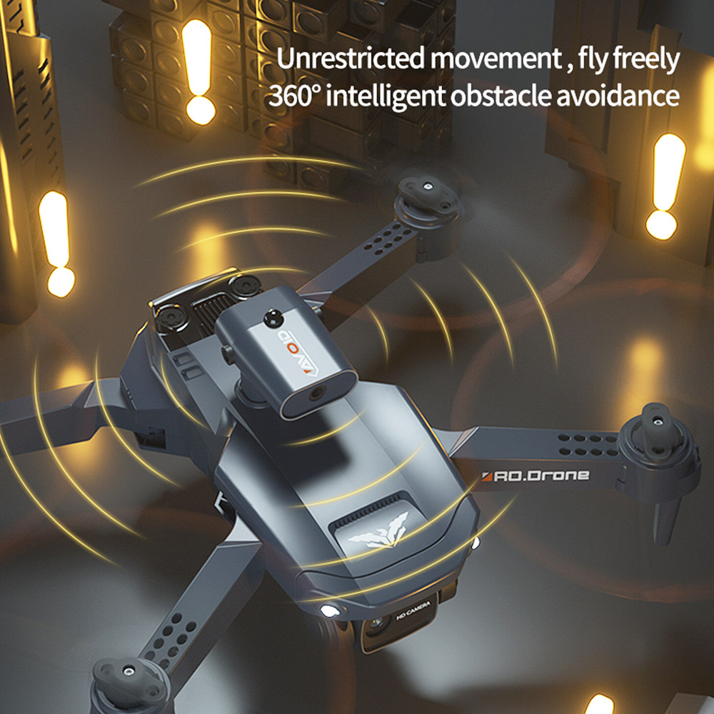 JJRC H106 4K Dual Cameras RC Drone Three Batteries Orange