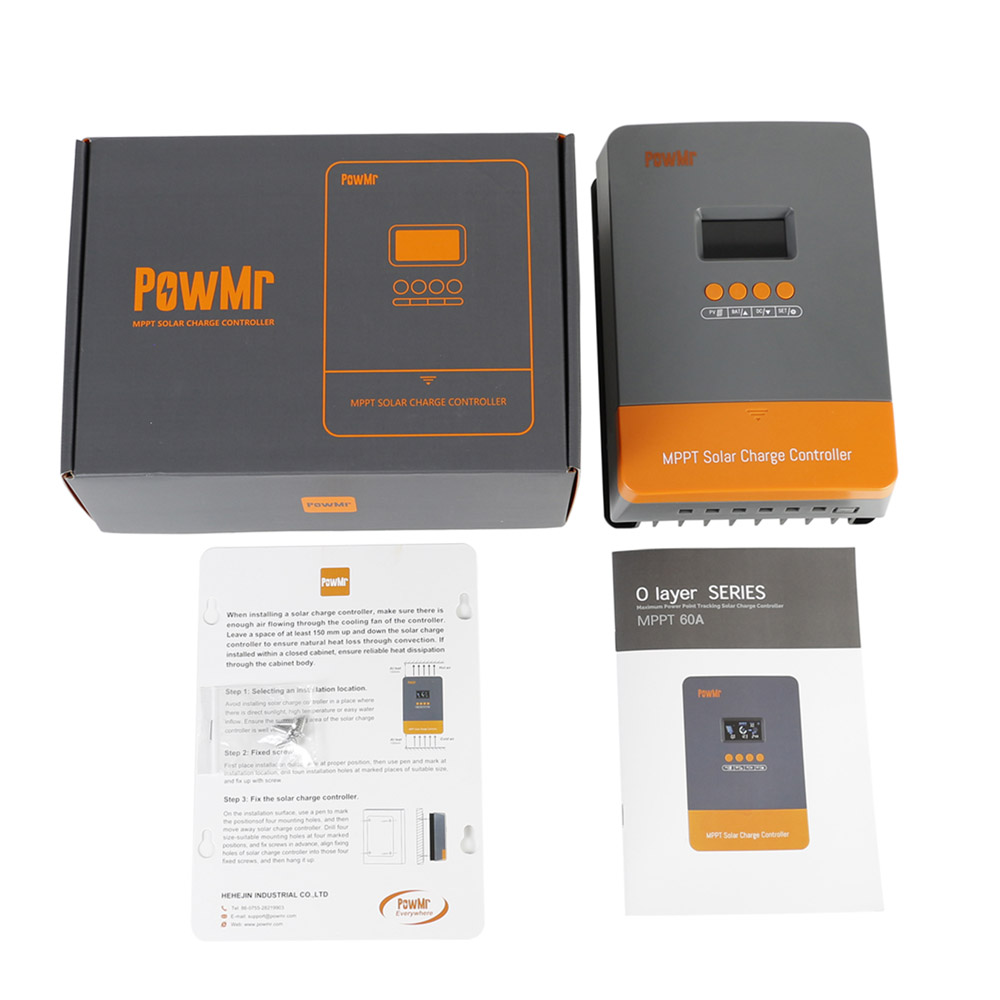 PowMr 60A MPPT Solar Charge Controller