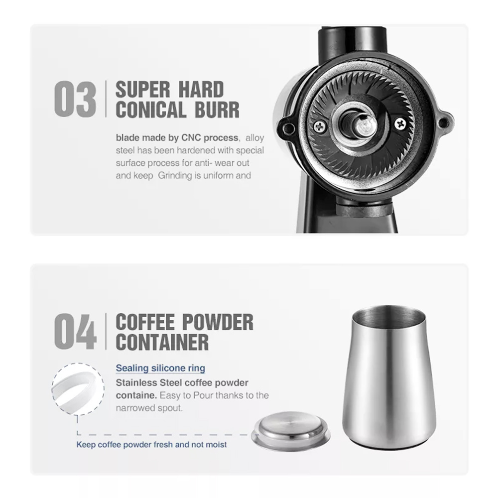 HiBREW 600N 180W Electric Coffee Bean Grinder