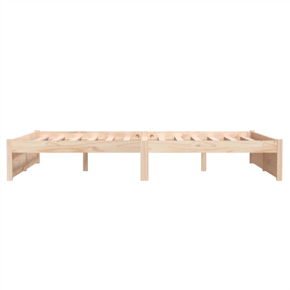 Bed Frame Solid Wood 140x190 cm