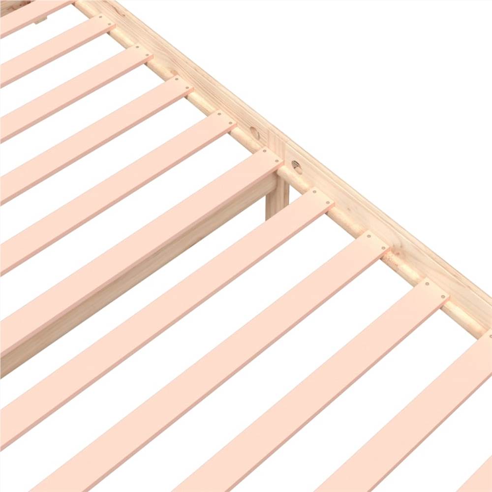 Bed Frame Solid Wood 140x190 cm