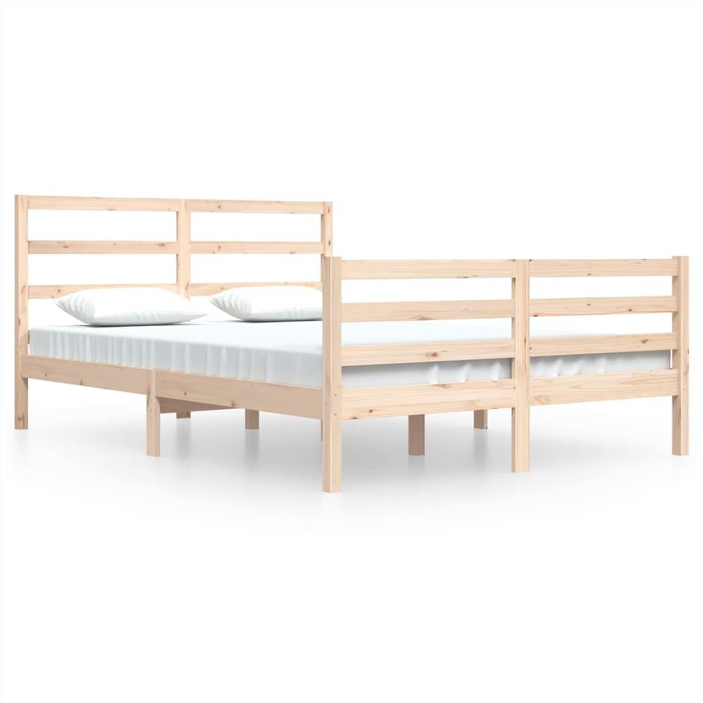 Bed Frame Solid Wood Pine 160x200 cm