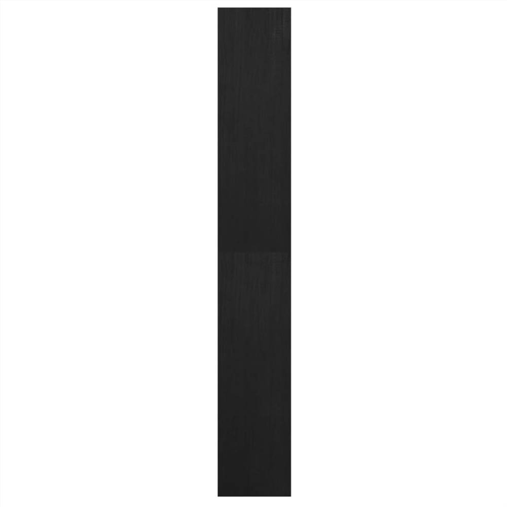 Book Cabinet/Room Divider Black 40x30x199 cm Solid Pinewood
