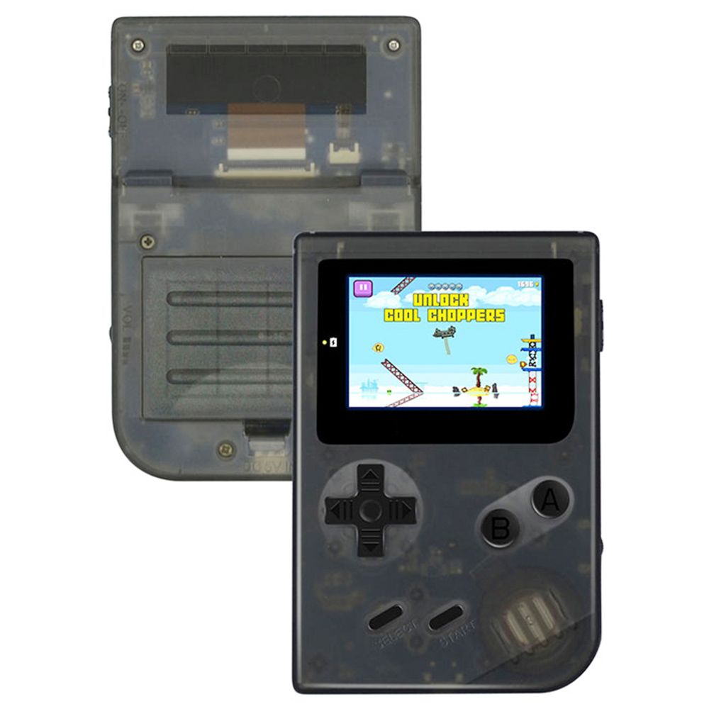 ANBERNIC Mini 32GB Retro Game Console 2000 Games Transparent Black