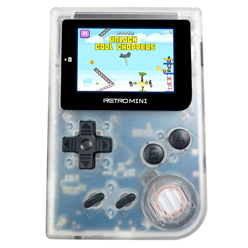 ANBERNIC Retro Mini Game Console 169 Games Transparent White