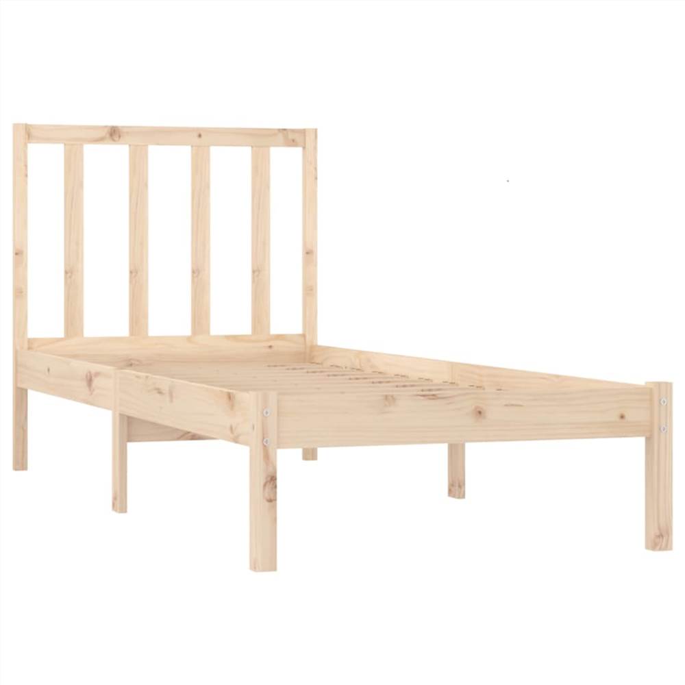 Bed Frame Solid Wood Pine 90x200 cm