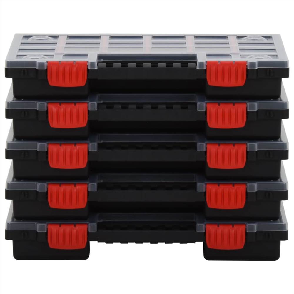 Assortment Boxes 5 pcs 34.5x25x5 cm Polypropylene