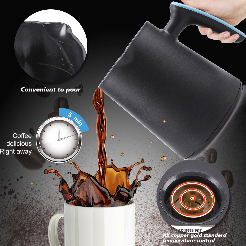Household 600W Automatic Turkish Coffee Boiler Blue