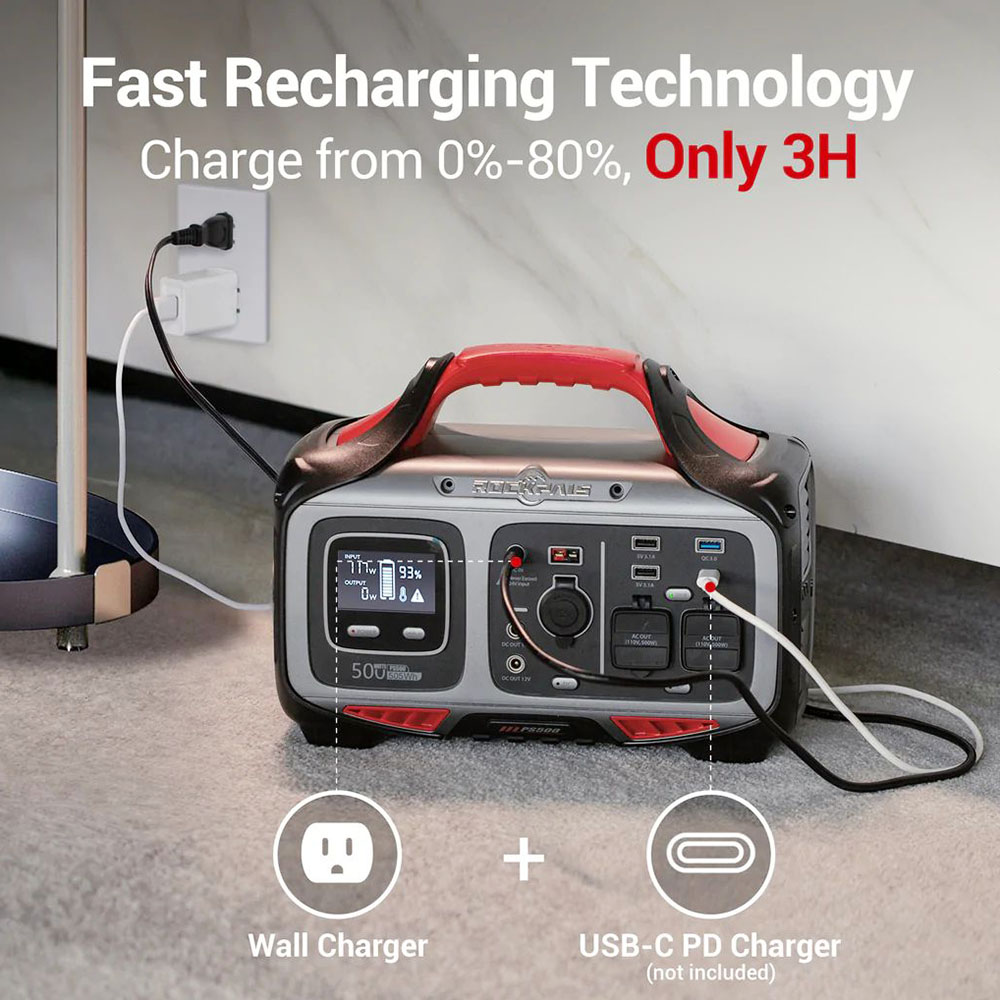 ROCKPALS Rockpower 500W Portable Power Station US Plug