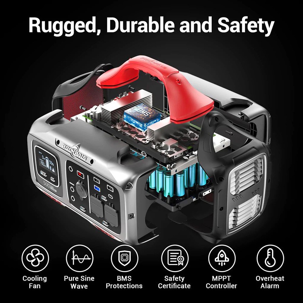 ROCKPALS Rockpower 500W Portable Power Station US Plug