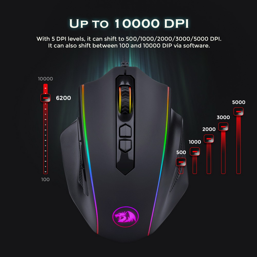 Redragon Ranger M720-RGB Vampire Wired Gaming Mouse