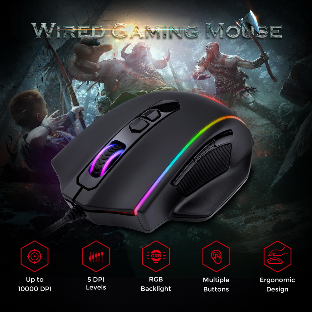 Redragon Ranger M720-RGB Vampire Wired Gaming Mouse