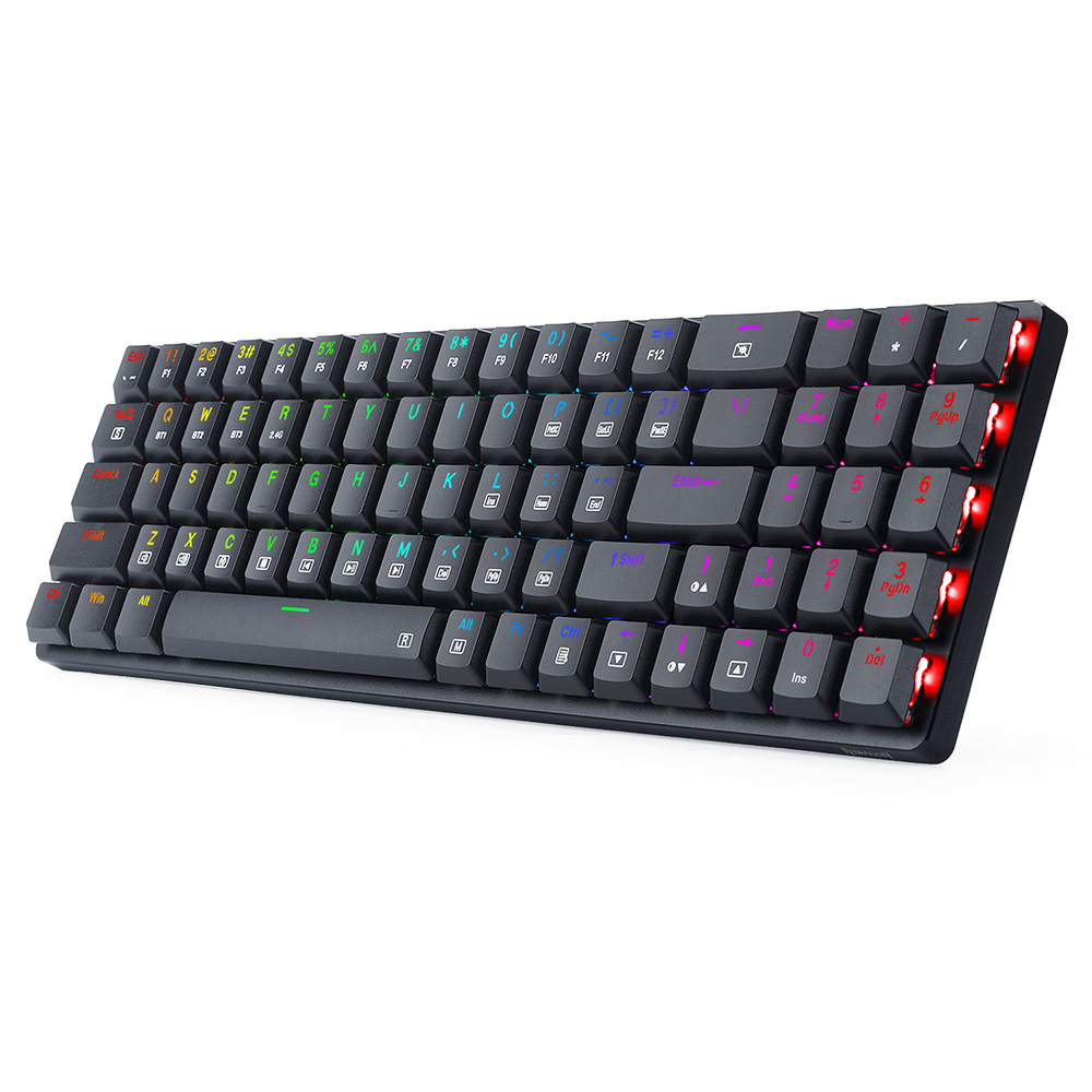 Redragon K626P-KBS Ashe Pro Wireless RGB Mechanical Keyboard Black
