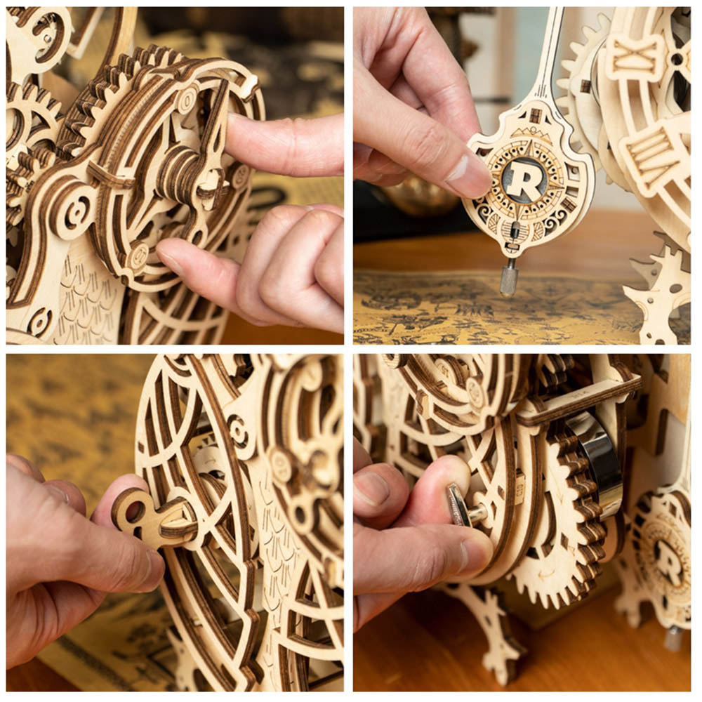 ROBOTIME LK503 Owl Clock Puzzle