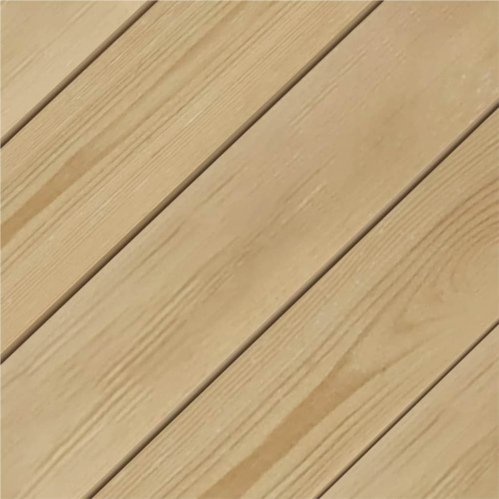 3 Piece Garden Dining Set Impregnated Solid Wood Pine