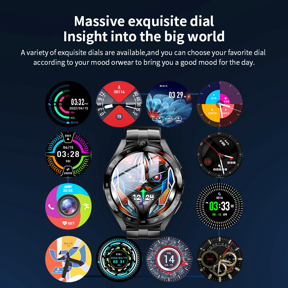 LOKMAT APPLLP 4 PRO Android 11 Smartwatch with 6GB RAM 128GB ROM