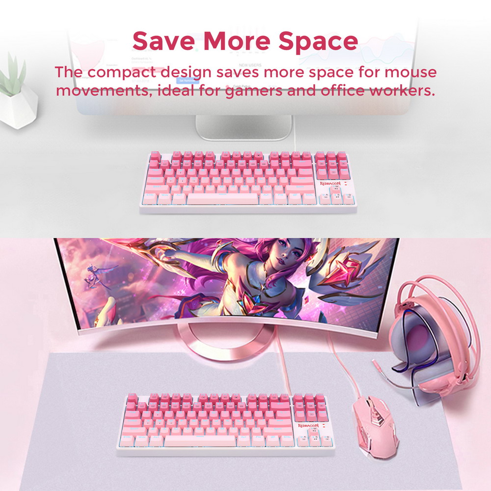 Redragon K576 TKL Wired Mechanical Keyboard Red Switch