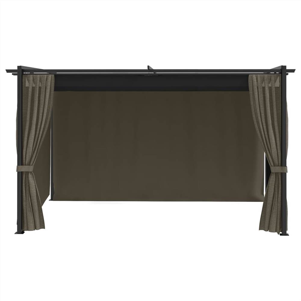 Gazebo 4x3 m Taupe