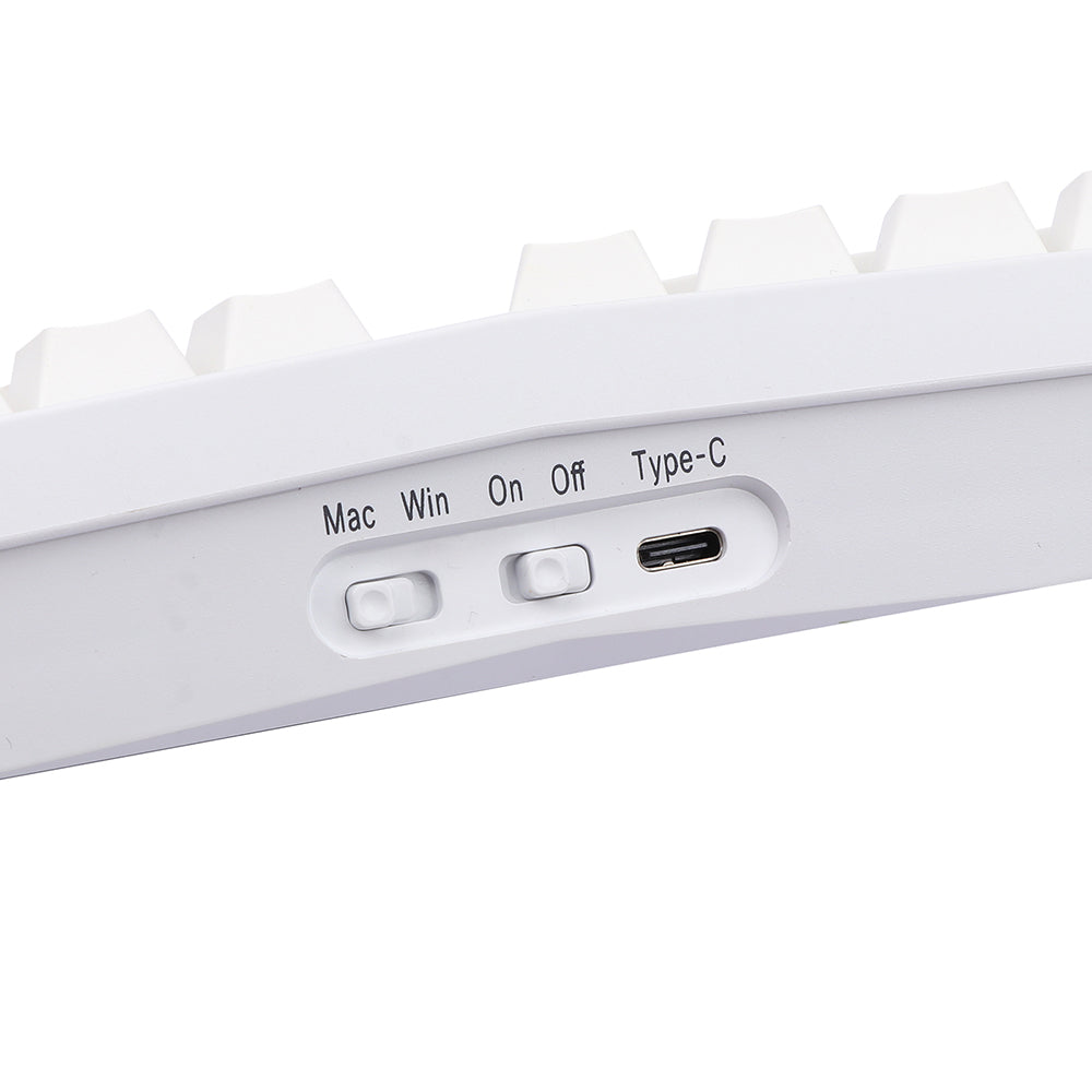FEKER Alice 80 Split Wired/Wireless Mechanical Keyboard White
