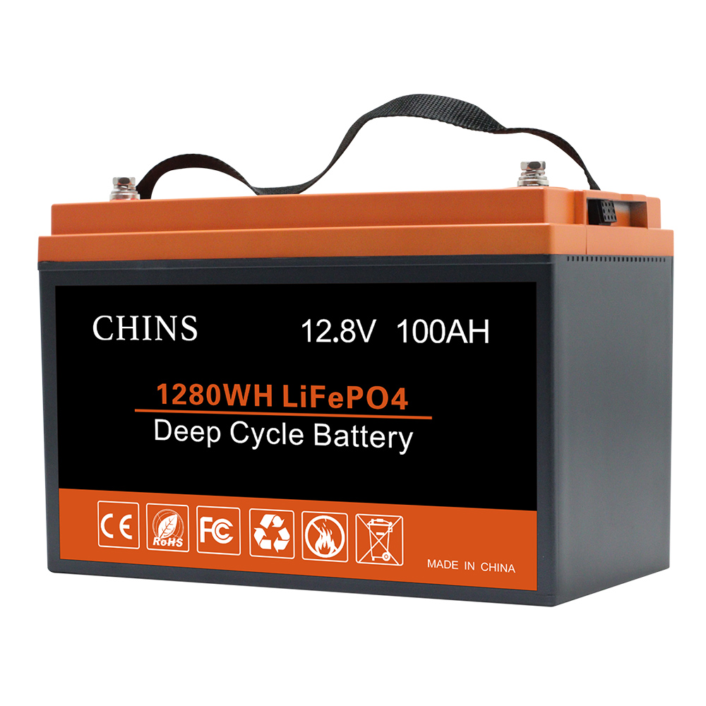 CHINS Smart 12V 100AH LiFePO4 Battery