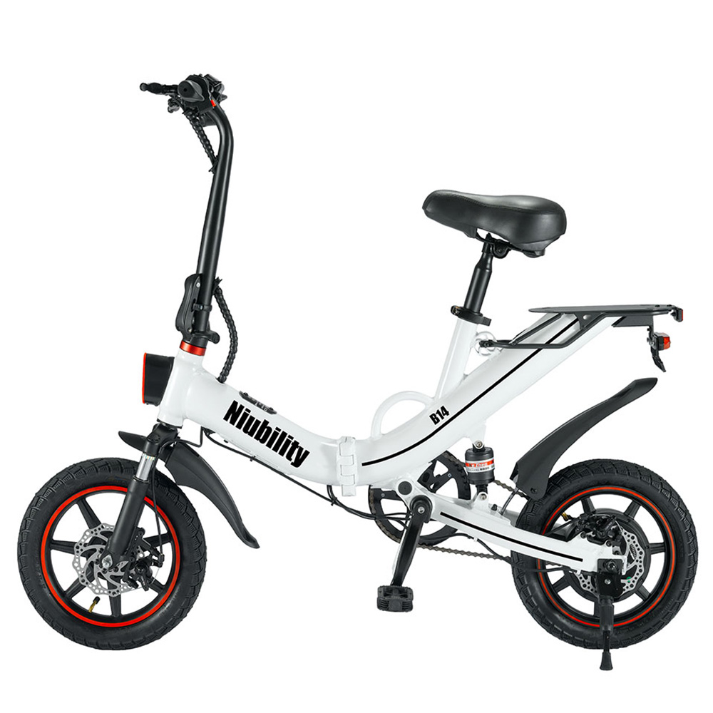 Niubility B14 Electric Mopod Folding Bike 400W Motor White