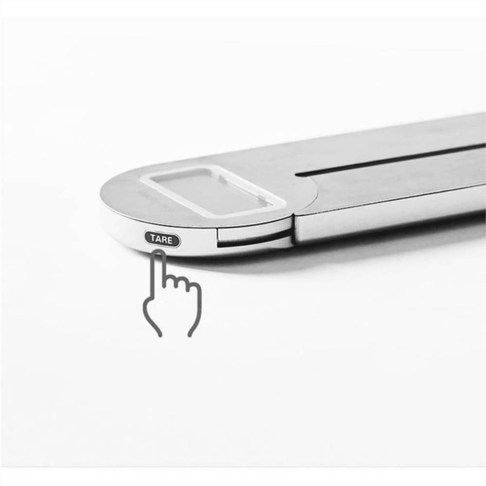 Home&Styling Folding Kitchen Scales Stainless Steel White