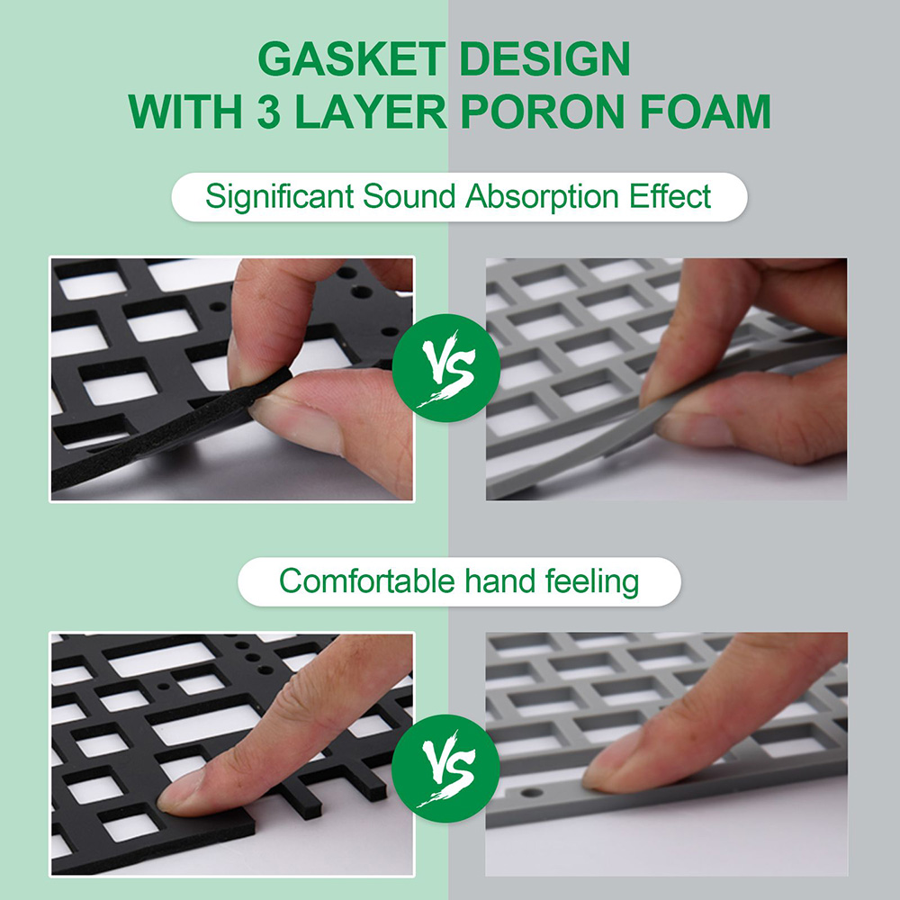 Ajazz AK966 96 Keys Hot Swappable Gasket Gaming Keyboard