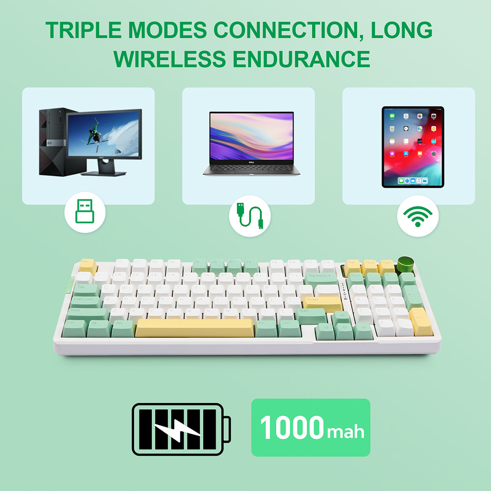 Ajazz AK966 96 Keys Hot Swappable Gasket Gaming Keyboard