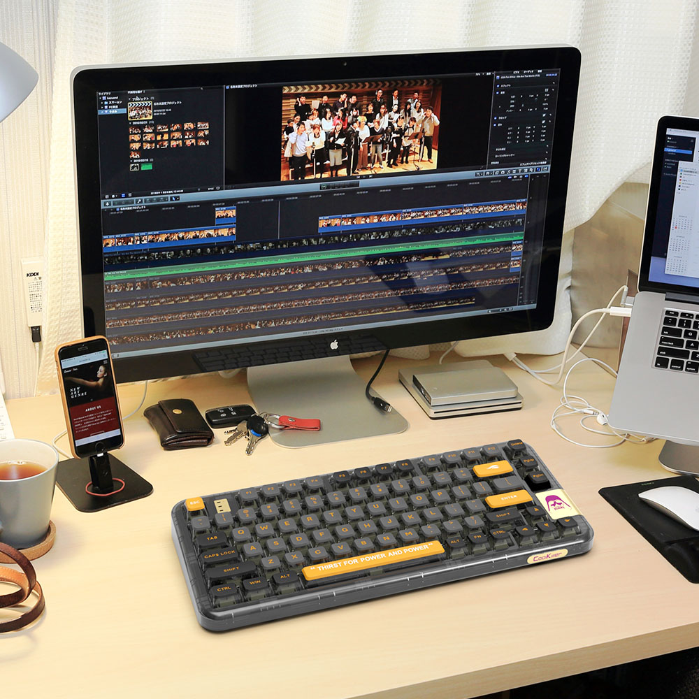 CoolKiller CK75 75% 80Keys Gasket Mechanical Keyboard