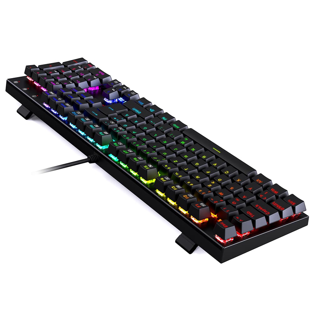Redragon 105-Key Mechanical Keyboard RGB Backlit German Layout