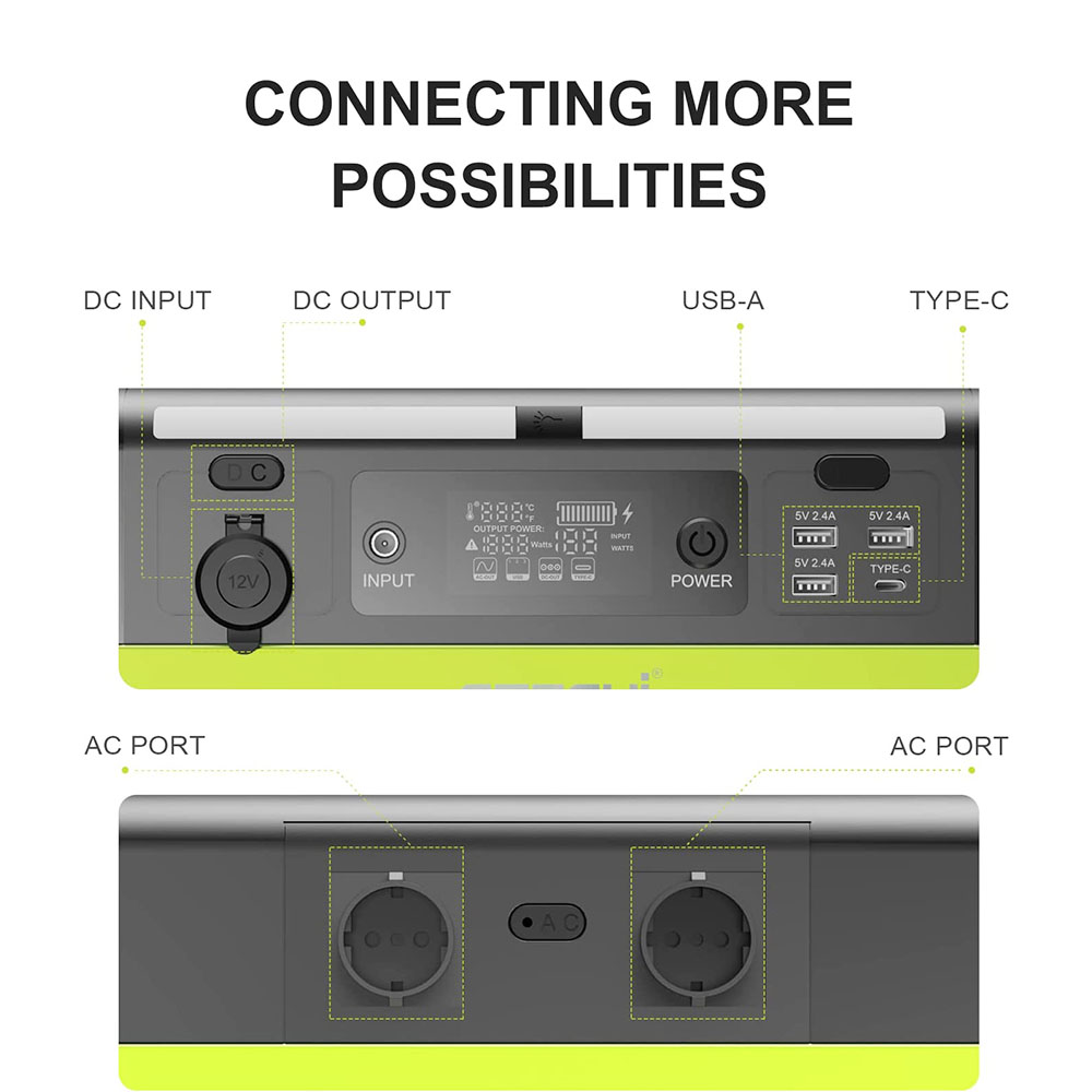 CTECHi GT1500 1500W 1210Wh Portable Power Station