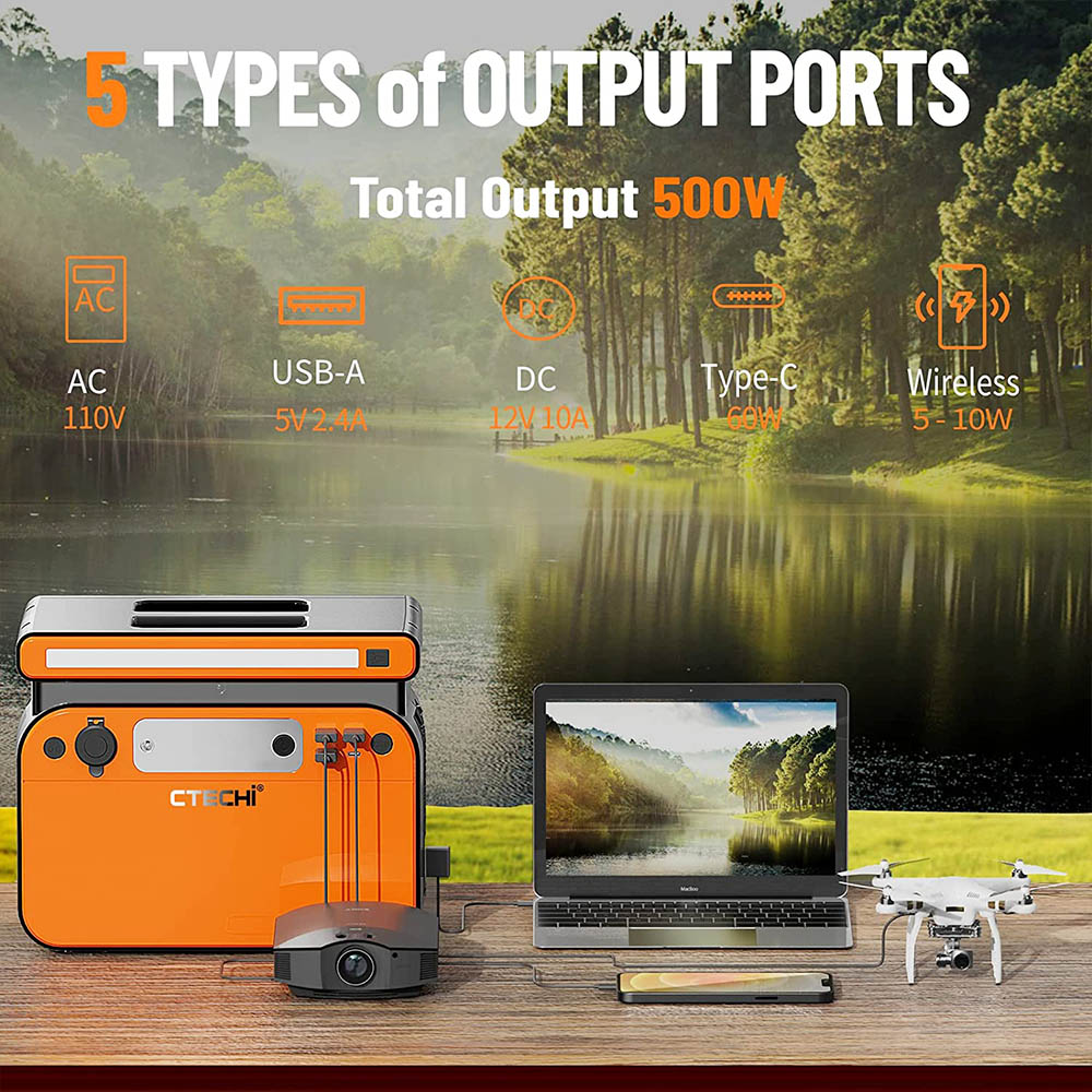 CTECHi GT500 500W Portable Power Station