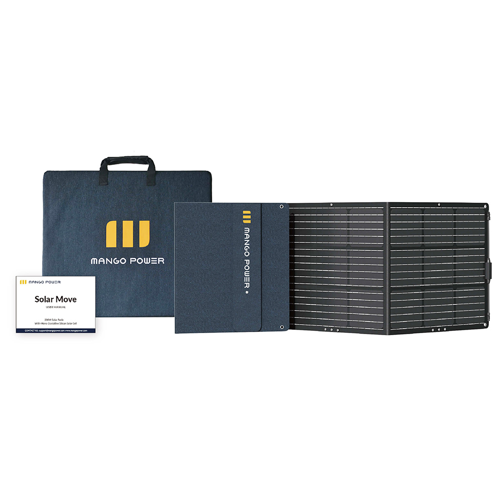 Mango Power 200W Portable Foldable Solar Panel Mango Power 200W Portable Foldable Solar Panel