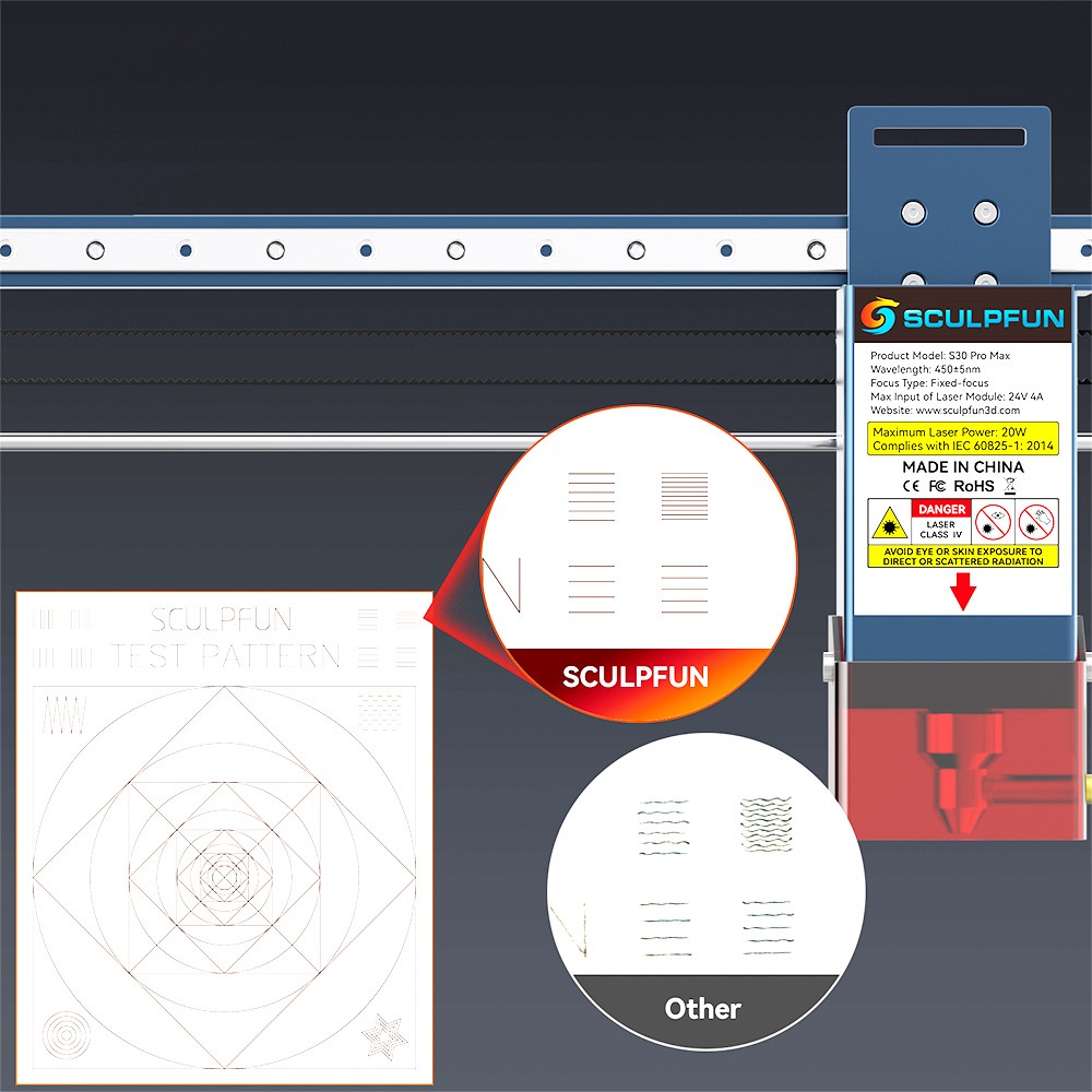 SCULPFUN S30 Pro 10W Laser Engraver with Automatic Air-assist